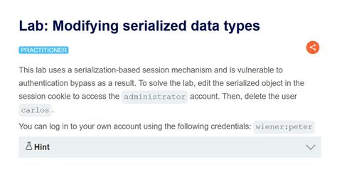 Insecure Deserialization Portswigger Lab 2 Modifying Serialized Data