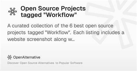 Open Source Projects Tagged Workflow