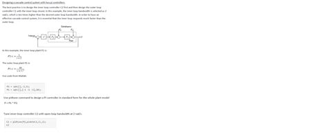 Solved Designing A Cascade Control System With Two Pi