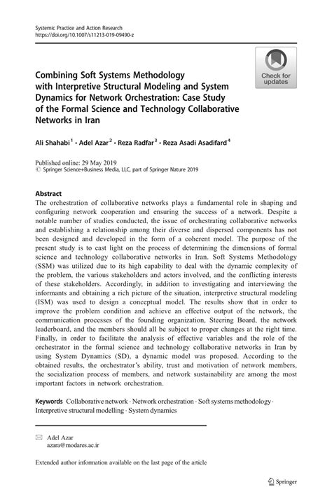 Pdf Combining Soft Systems Methodology With Interpretive Structural