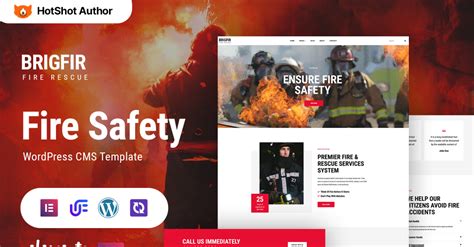 Brigfir Fire Department And Security Wordpress Elementor Theme