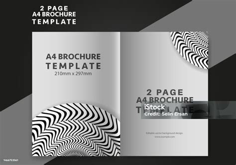 삼중 브로셔 디자인 A4 추상 비즈니스 브로셔 템플릿입니다 텍스트 공간이 있는 창의적인 디자인 마케팅 전단지 템플릿입니다 3단 브로슈어에 대한 스톡 벡터 아트 및 기타