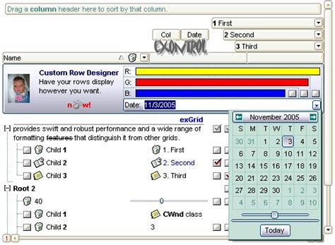 activex grid control exgrid