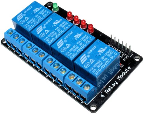 RelÉ 4 KanÁlovÝ Modul 5v Avr Arduino Raspberry Arm 10a Za 89 Kč Allegro