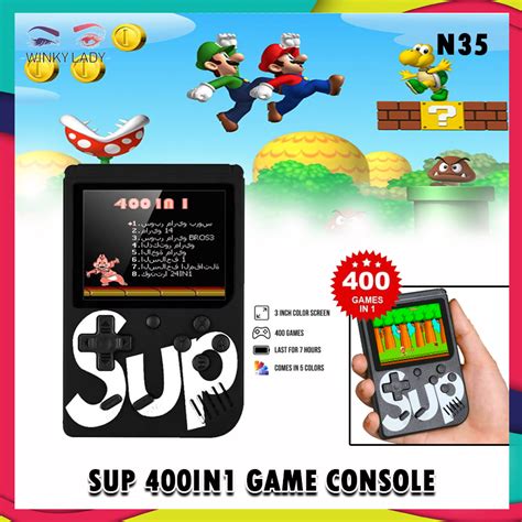 Sup 400in1 Games 1 Player Game Box Portable Retro Handheld Game Sup