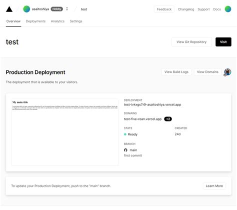 Vercel でデプロイするときに Html をミニファイする Asai Toshiya
