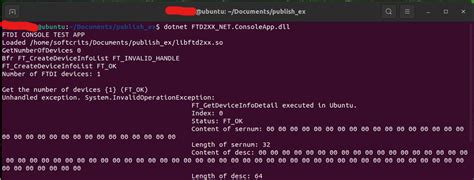 Linux Issue With Ftd2xx Net Cs Wrapper On Jetson Orin Agx Serial