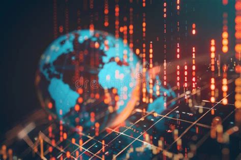 An Expansive Global Digital Network Illustrated With A Beautifully Illuminated World Map And