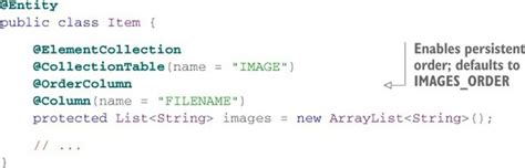 Chapter 7 Mapping Collections And Entity Associations · Java