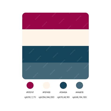 Premium Vector Sample Color Palette Catalog In Rgb Hex