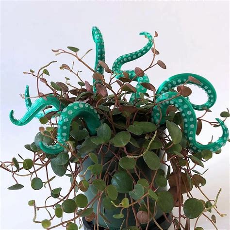 7pcs Seamonster Tentacles Octopus Tentacle Plant Stake Garden Stakes