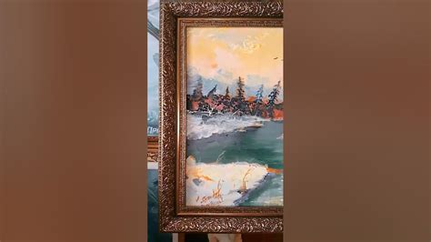 живопись акрилом💝 весенний пейзаж художник Буянов Дмитрий💎 Youtube