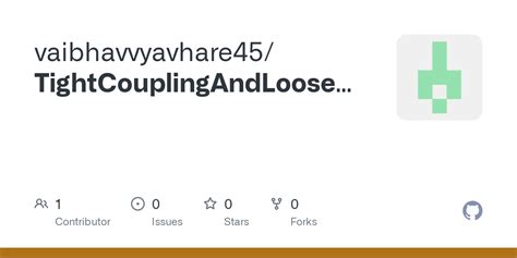 github vaibhavvyavhare45 tightcouplingandloosecouplingdemo