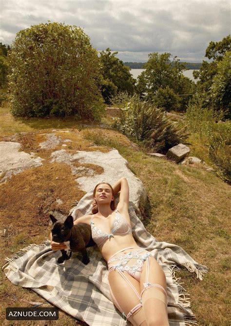 Birgit Kos Promotes Love And Lemons X Victorias Secrets Fall 2020 Part 2 Campaign Aznude