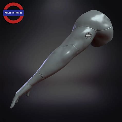 Sci Fi Cyborg Prosthetic Arm V FlippedNormals