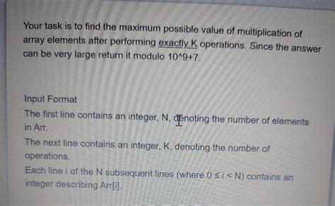 Solved Problem Statement Aa You Are Given An Array Arr Of