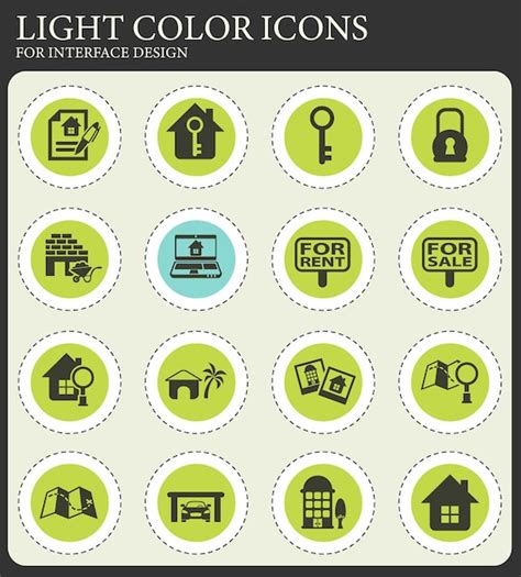 Premium Vector Real Estate Icon Set