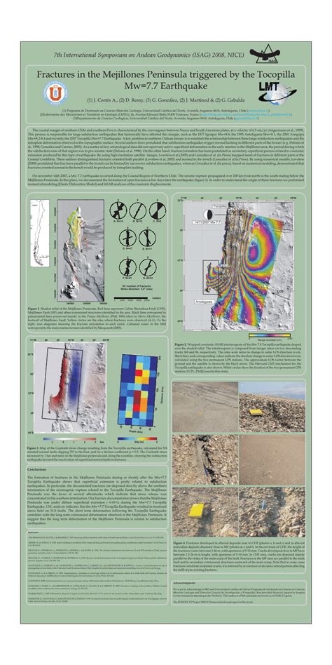 Pdf Fractures In The Mejillones Peninsula Triggered By The Tocopilla Mw 7 7 Earthquake