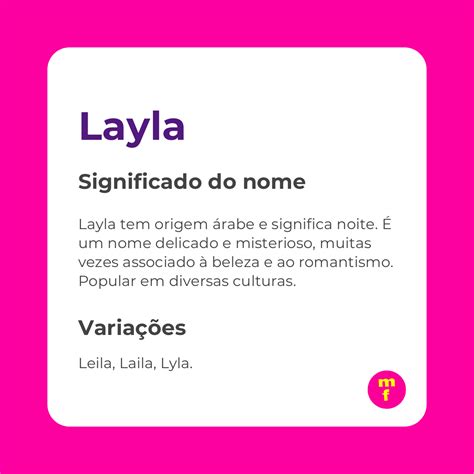 O Que Significa O Nome Layla Minha Fofoca