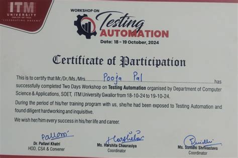 Pooja Pal On Linkedin Automationtesting Workshop Learning