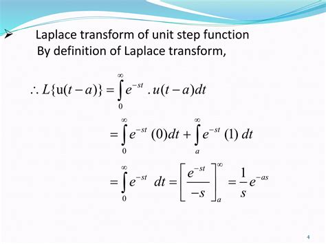 Laplace Transform Unit Step Function Second Shifting Theorem Dirac