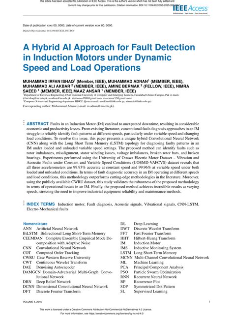 pdf a hybrid ai approach for fault detection in induction motors