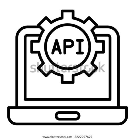 Api Icon Vector Image Can Be Stock Vector Royalty Free 2222297627