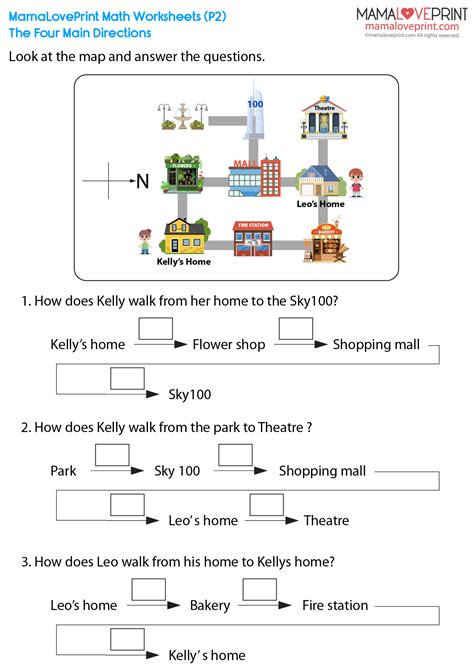 Mamaloveprint Grade 2 Math Worksheets Directions With Answer
