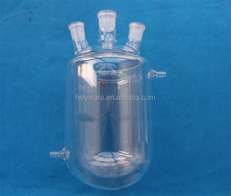 25ml To 5000ml Lab Use Round Bottom Glass Double Wall Tempering