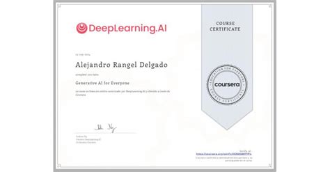 Alejandro R On Linkedin Completion Certificate For Generative Ai For Everyone