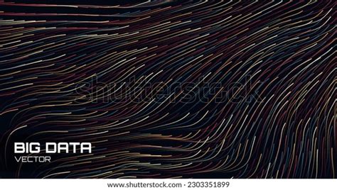 Digital Data Flow Lines Vector Background Stock Vector Royalty Free 2303351899 Shutterstock