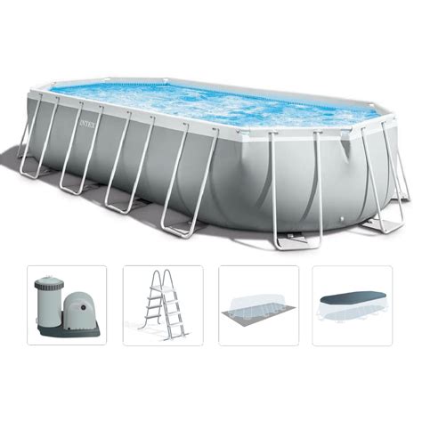Piscina Fuori Terra Intex Prisma Ovale 610 X 305 X H 122 Cm 26798