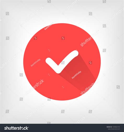 Check Mark Icon Vector Tick Symbol Stock Vector Royalty Free Shutterstock