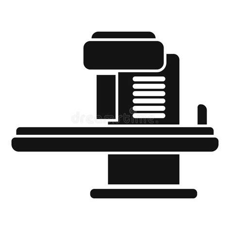 Bed Scan Xray Icon Simple Vector Room Department Stock Vector
