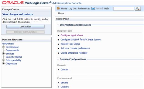 Configuring Oracle WebLogic Server For An EnterpriseOne Mobile Applications Deployment