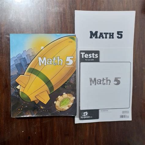 Bju Math Grade 5 Set With Test And Answer Key Booklets Hobbies And Toys