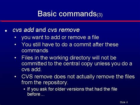 CVS Concurrent Versioning System Slide 1 What Is