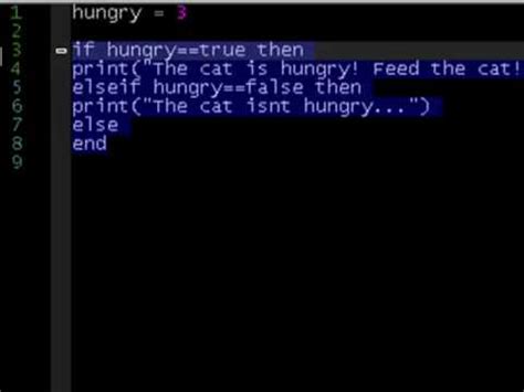 Lua Tutorial If ElseIf And Else YouTube Lua Tutorial If ElseIf And Else YouTube