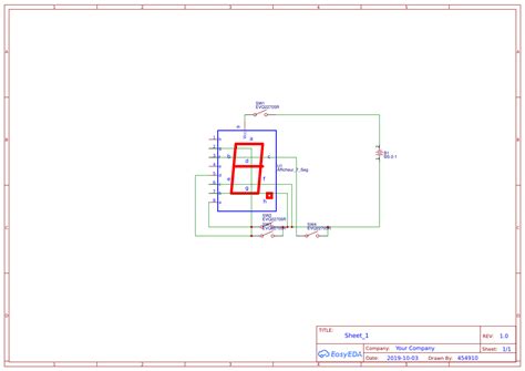Schematic Of 7 Segment Display Platform For Creating And Sharing