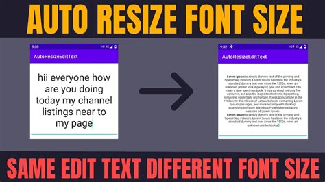 Auto Resizing Edit Text Font Size How To Auto Resize Font Size According To Text In Android