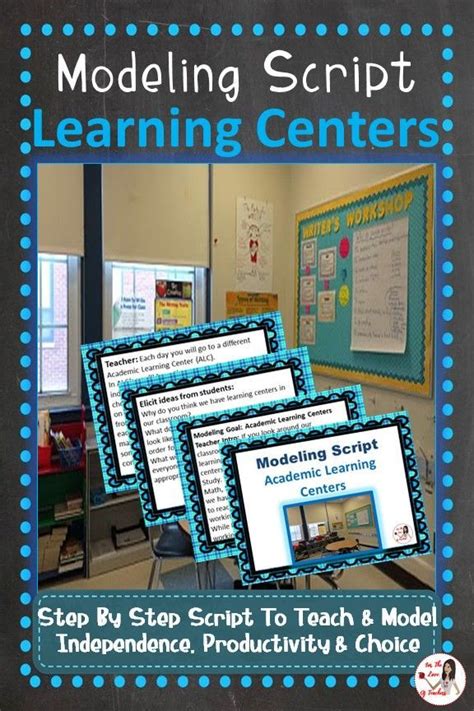 Learning Centers Modeling Script Learning Centers Special Education Elementary Classroom