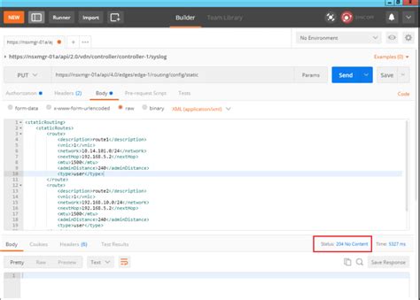 Nsx For Vsphere Add Floating Static Routes To Nsx Edge Via Rest Api