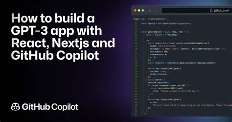 Cómo Crear Una Aplicación Gpt 3 Con Nextjs React Y Github Copilot