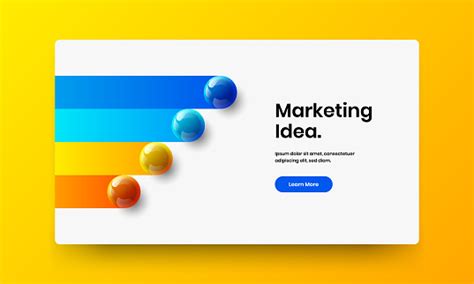 밝은 3d 구체 수평 표지 레이아웃 고립 된 배너 벡터 디자인 그림입니다 0명에 대한 스톡 벡터 아트 및 기타 이미지 0명