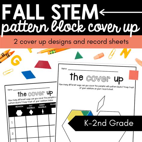 Fall Stem Pattern Block Cover Up Science Of Reading Formula