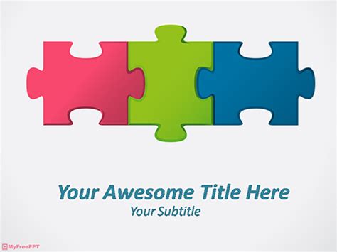 Free Puzzle Pieces PowerPoint Templates MyFreePPT Com