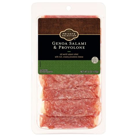Private Selection® Pre Sliced Genoa Salami And Provolone Rolls 6 Oz Smiths Food And Drug