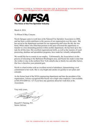 Nicole Sprague Reference Letter PDF