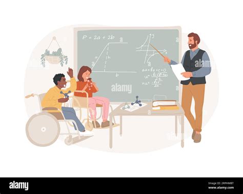 Inclusive Education Isolated Concept Vector Illustration Inclusive
