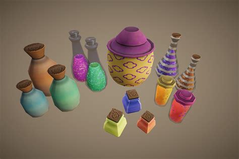Stylized Props 2 Potions 3d Props Unity Asset Store